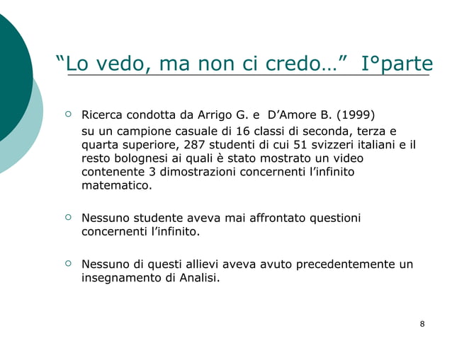 L‘Infinito in matematica | PPT