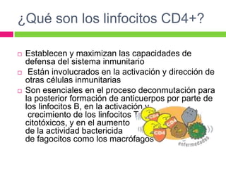 Linfocitos cd4 en sida | PPTX