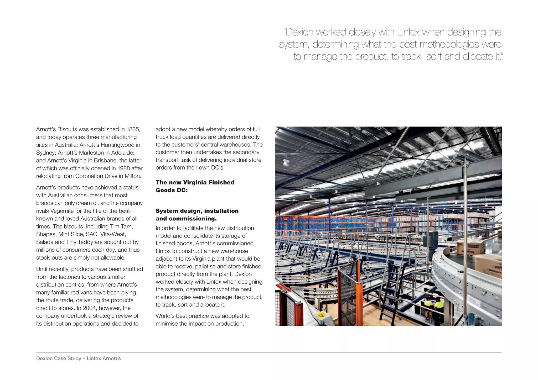 Linfox arnott's case study | PDF