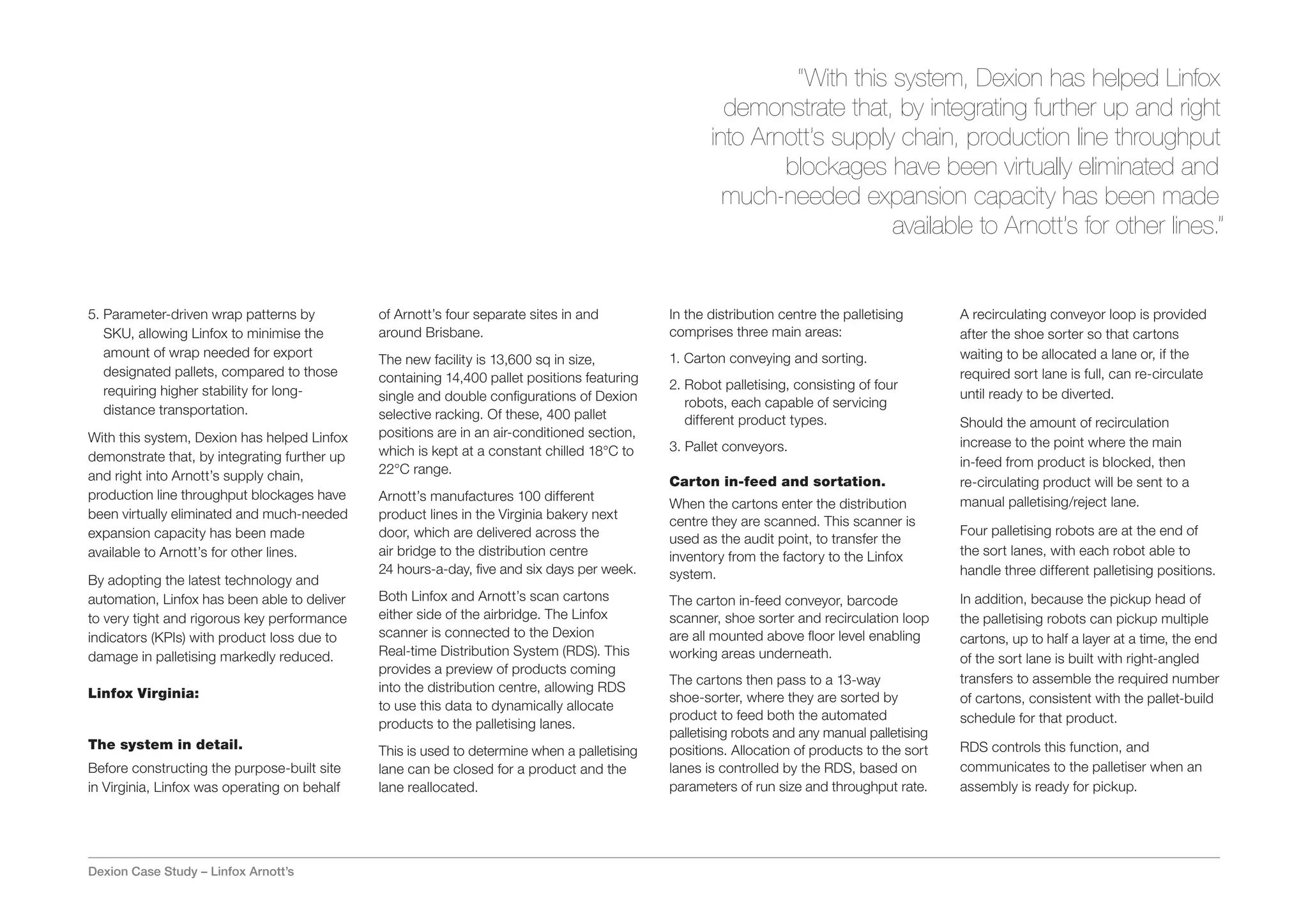 Linfox arnott's case study | PDF