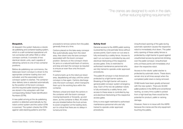 Linfox kellogg's case study | PDF