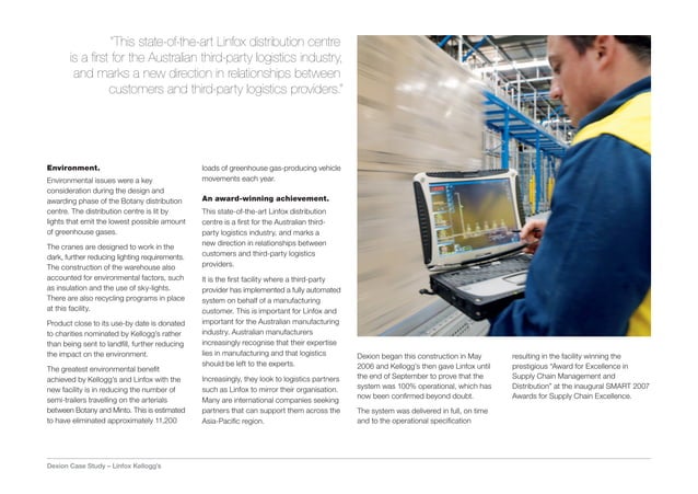 Linfox kellogg's case study | PDF