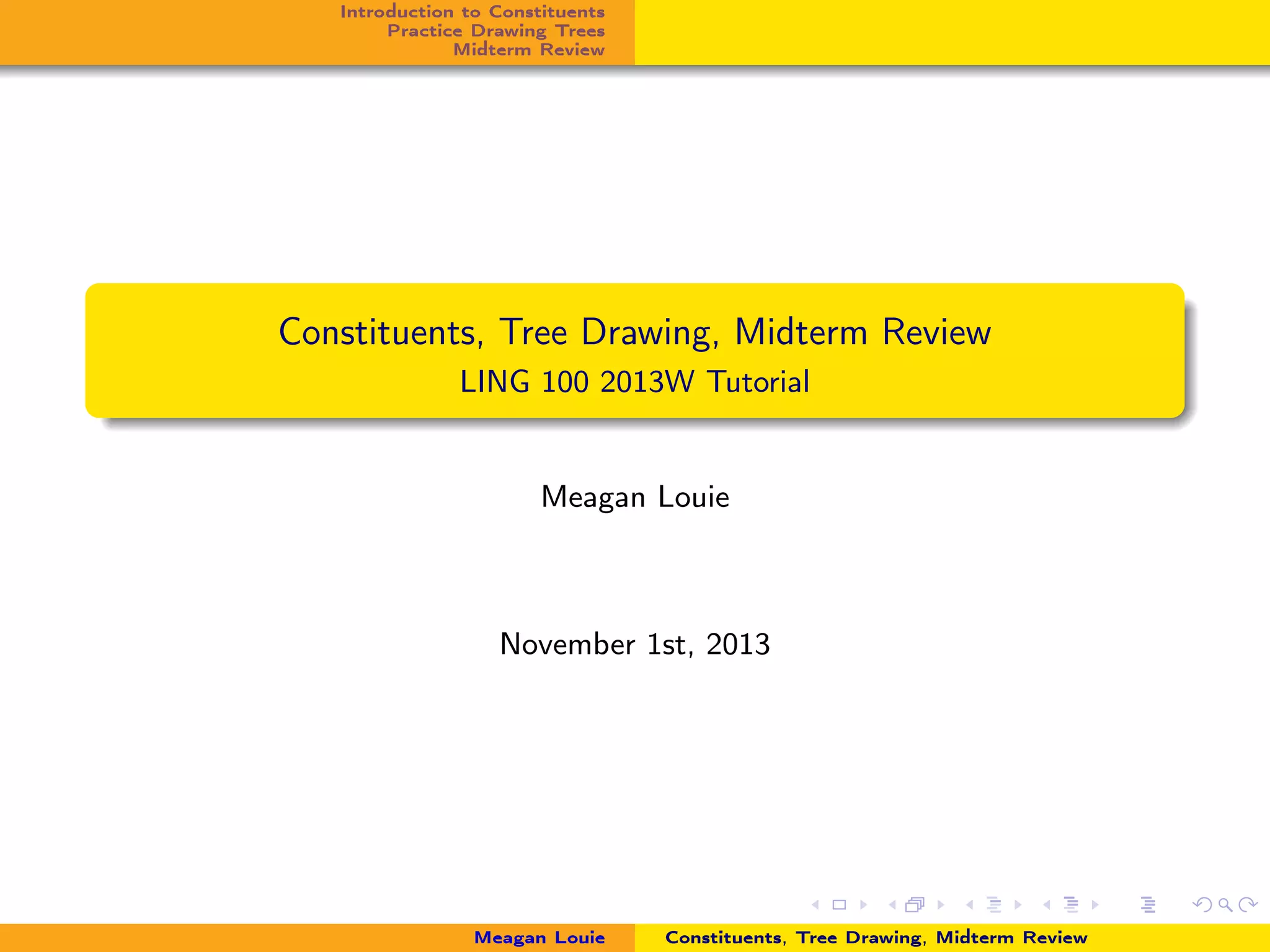 LING 100 - Introduction to Constituency and Tree-Drawing | PDF