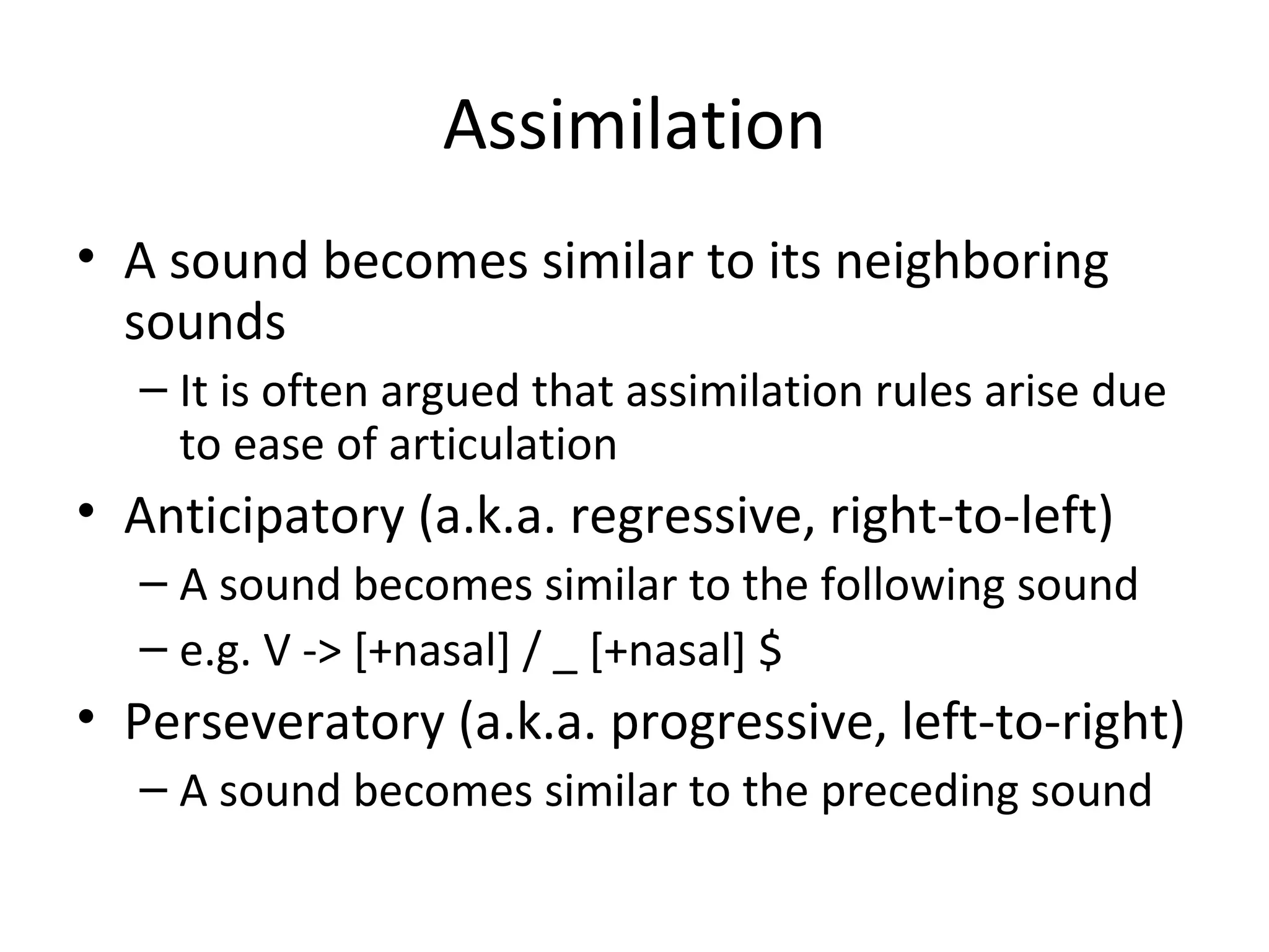 Ling101 phonological rules | PPT
