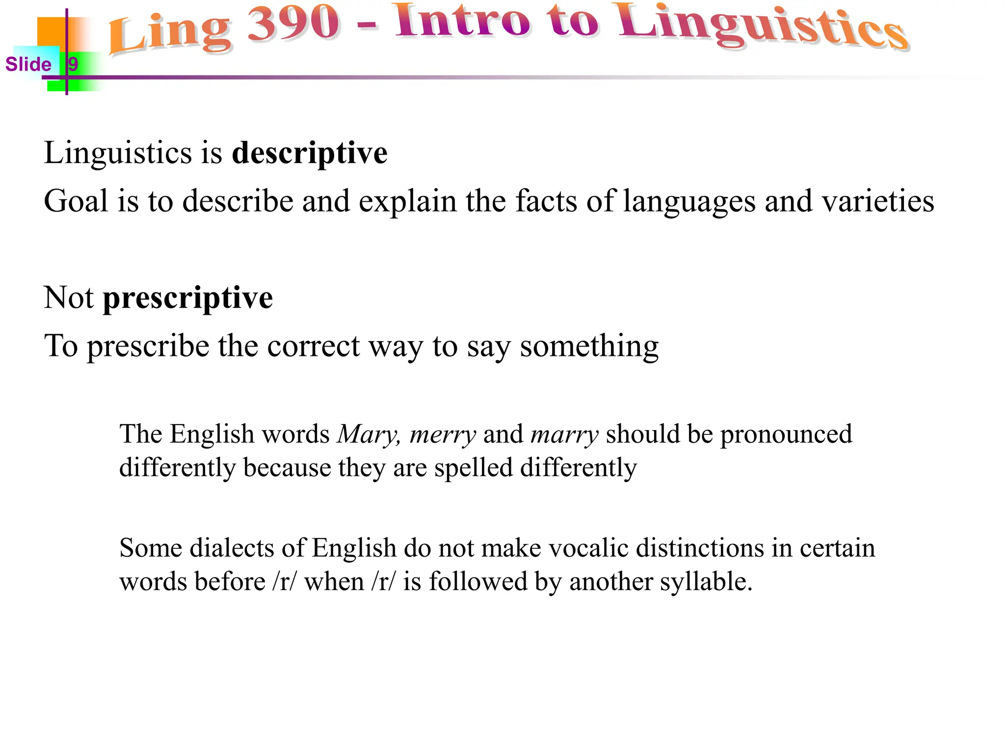 Linguistic introduction lecture notes for university | PPT