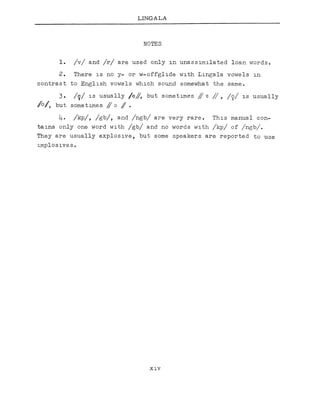 Learn Lingala - FSI Basic Course | PDF