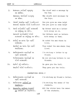 Learn Lingala - FSI Basic Course | PDF