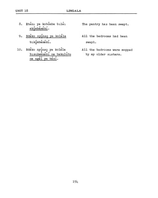 Learn Lingala - FSI Basic Course | PDF