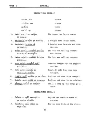 Learn Lingala - FSI Basic Course | PDF