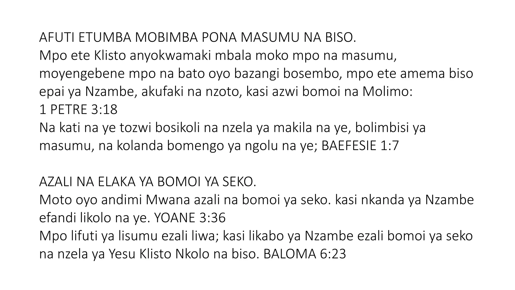 Lingala Soul Winning Gospel Presentation - Only JESUS CHRIST Saves.pptx