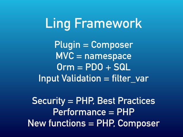 Ling framework | PPT