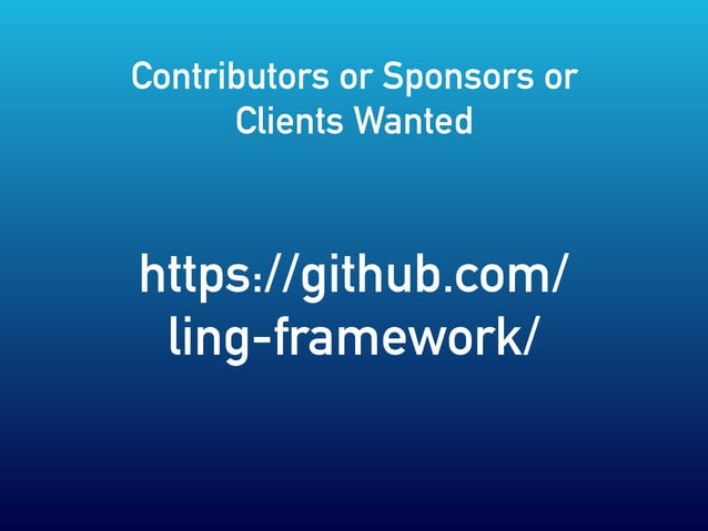 Ling framework | PPT