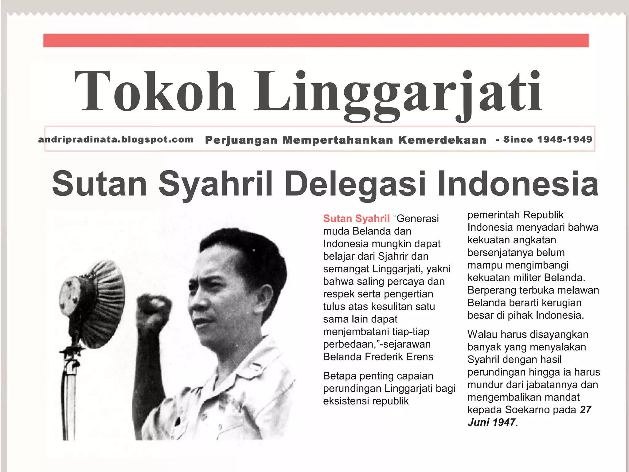 Perjanjian Linggarjati | PPT