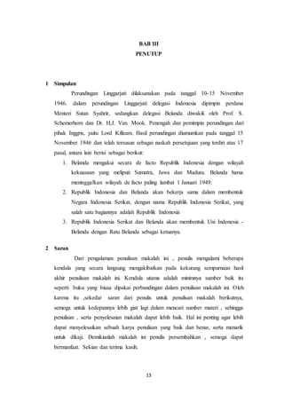 Perjanjian Linggarjati | DOCX