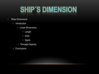 Linghuan Sun Shared A Presentation Related Ship´s dimension & types of ...