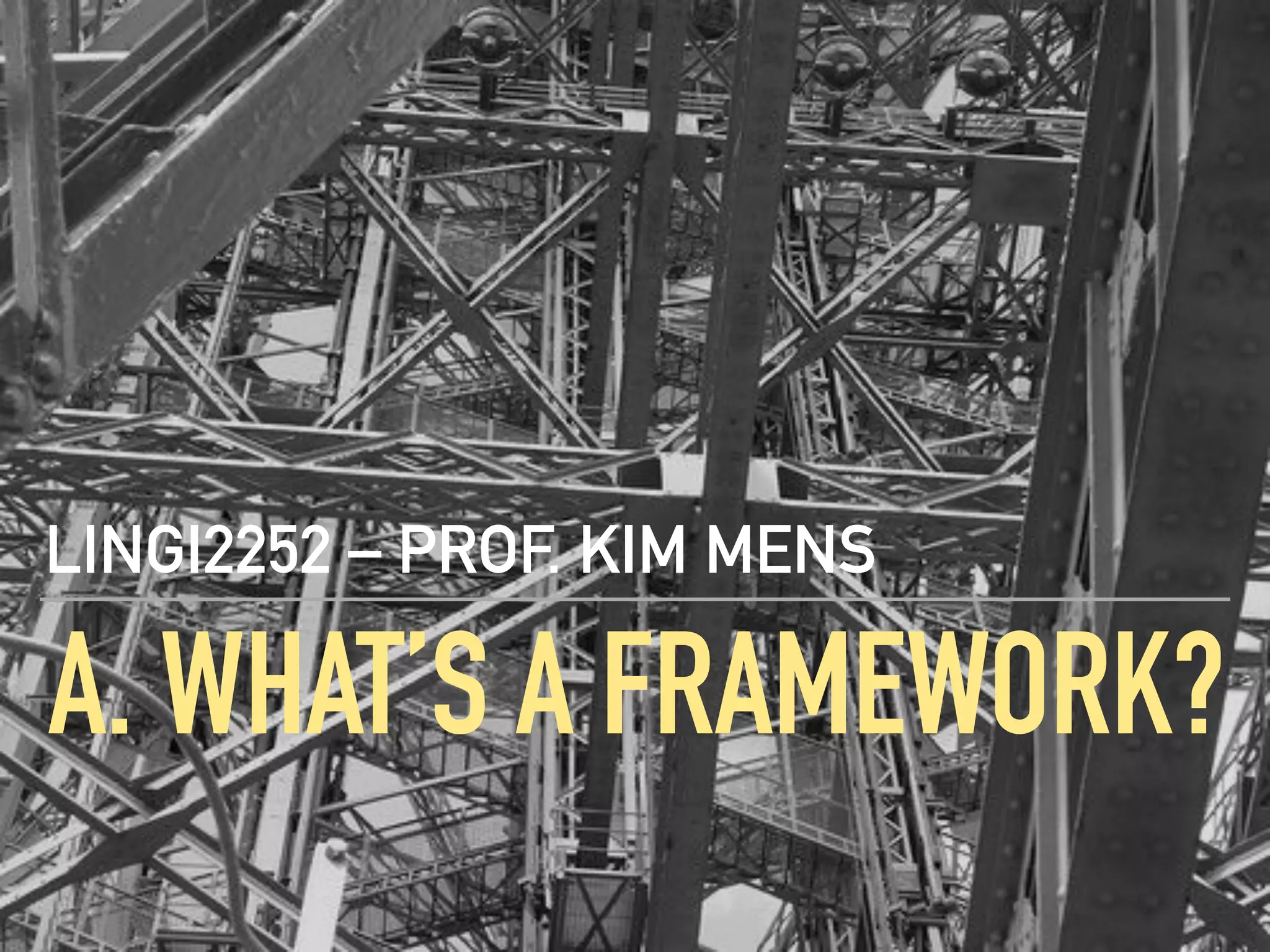 Object Oriented Application Frameworks Ppt