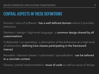 Object-Oriented Application Frameworks | PDF