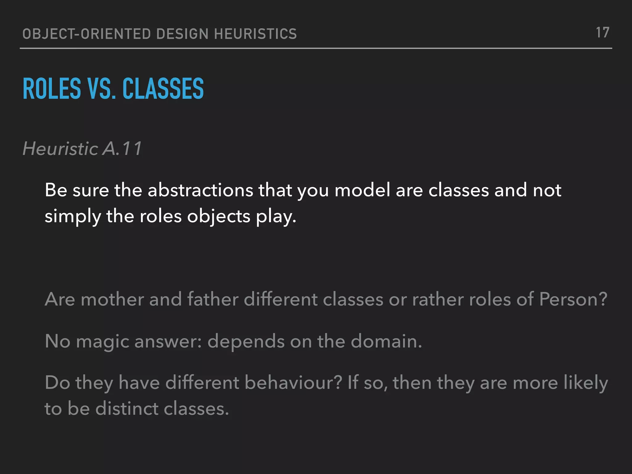 Object Oriented Design Heuristics Ppt
