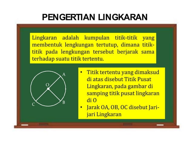Pengertian, Unsur-Unsur, Rumus Luas & Keliling Lingkaran | PPT Pengertian, Unsur-Unsur, Rumus Luas & Keliling Lingkaran | PPT