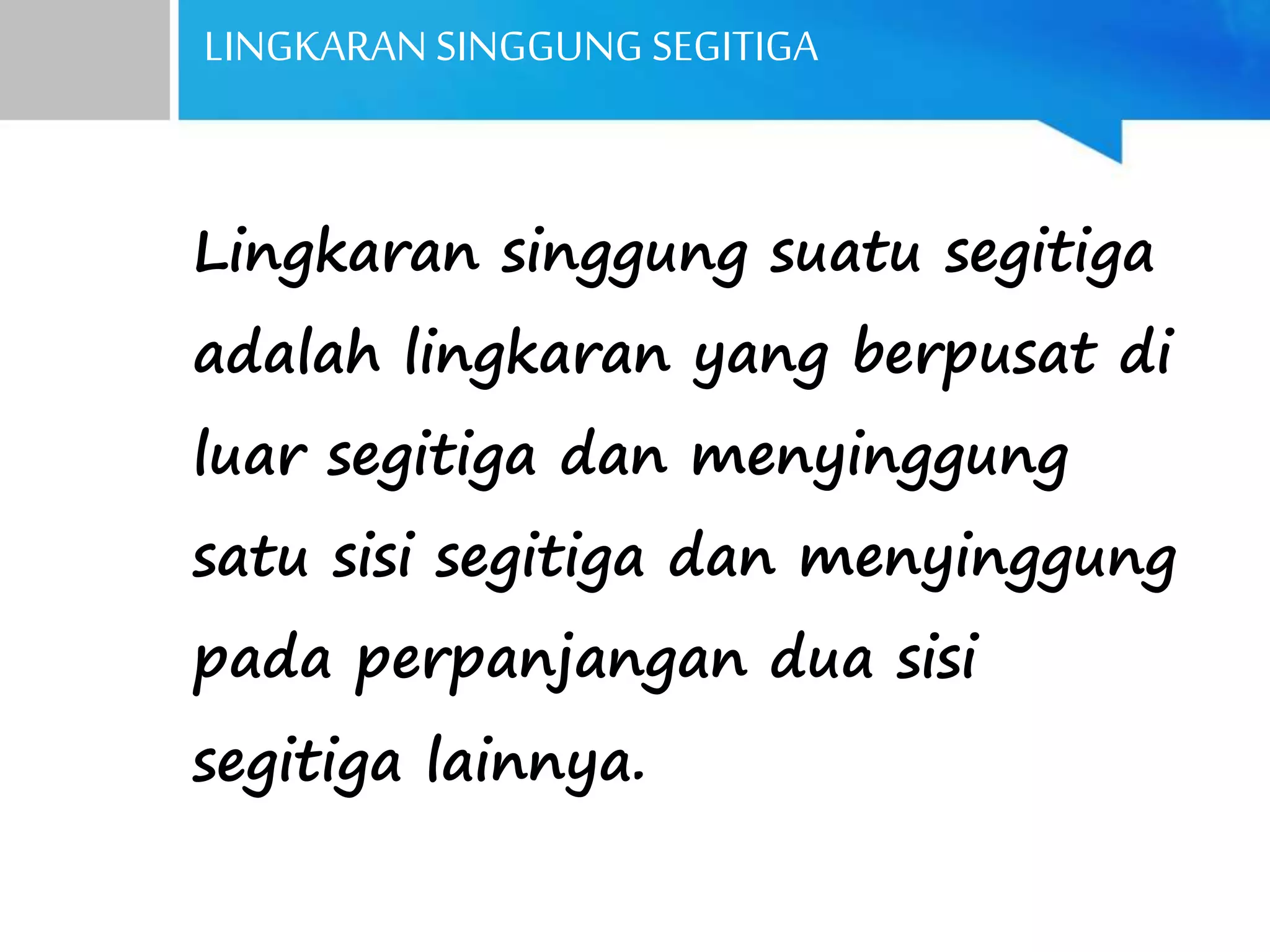 Lingkaran dan segi3 | PPT
