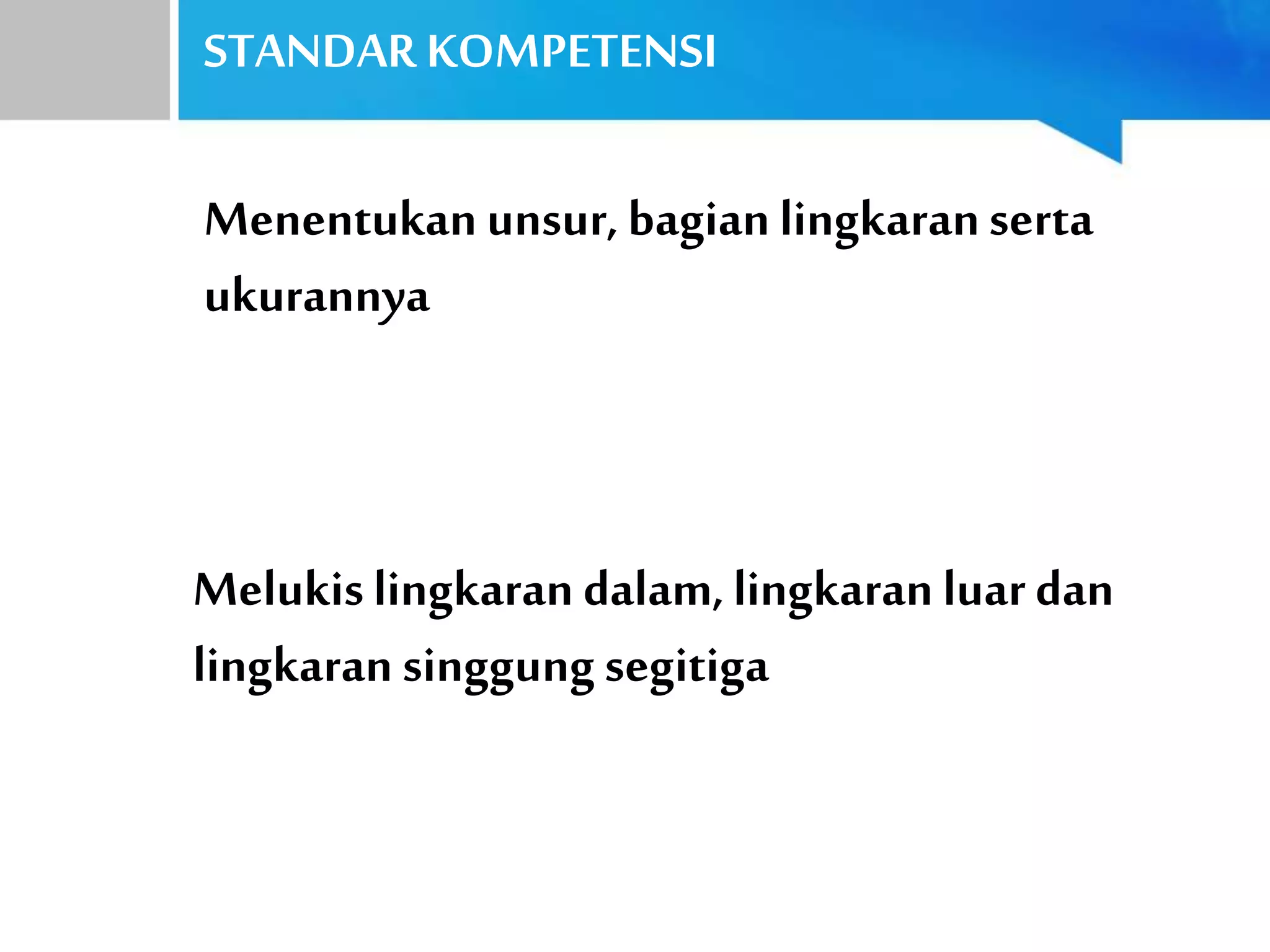 Lingkaran dan segi3 | PPT