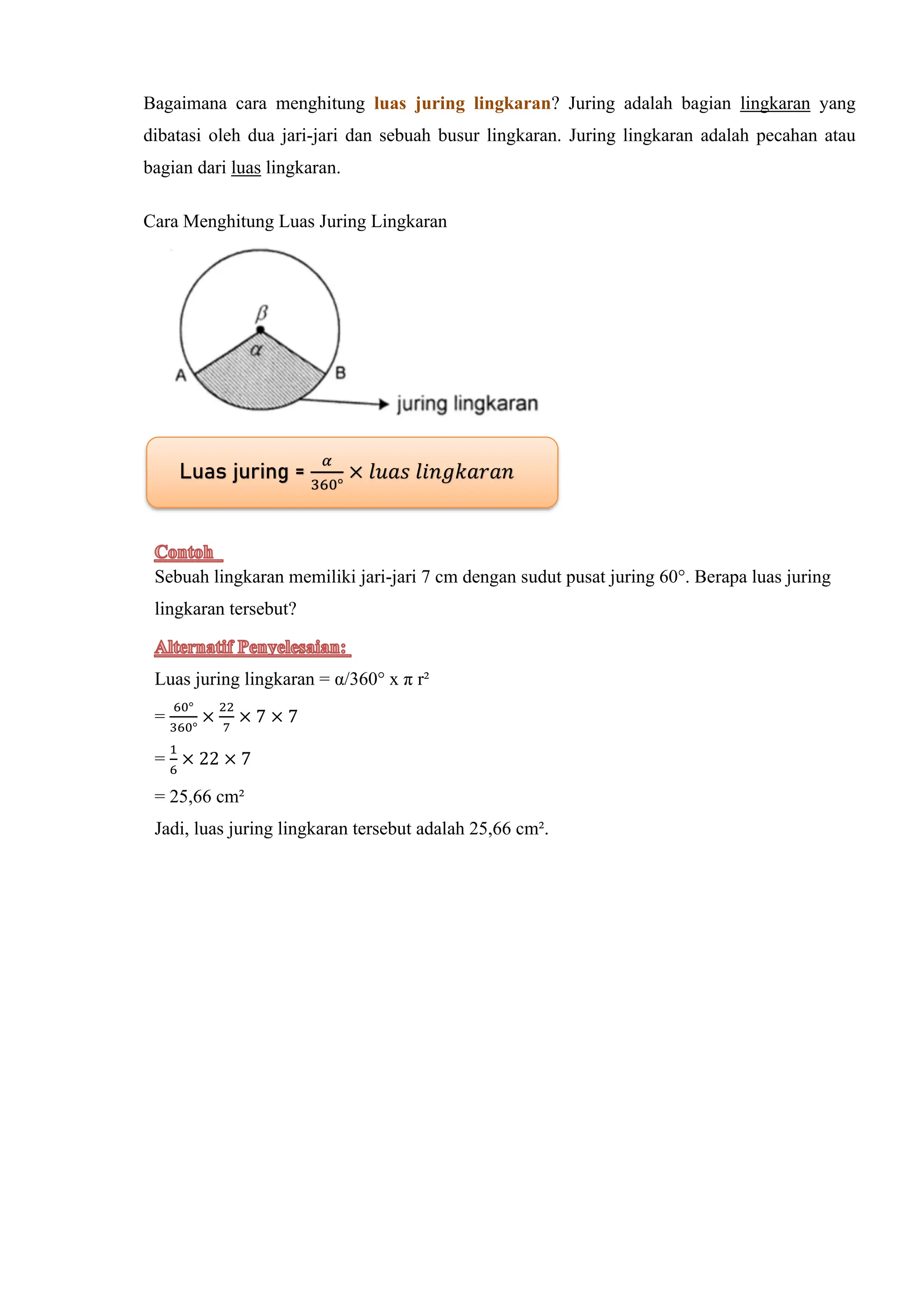 Materi LINGKARAN (GARIS SINGGUNG) untuk kelas 11 | PDF