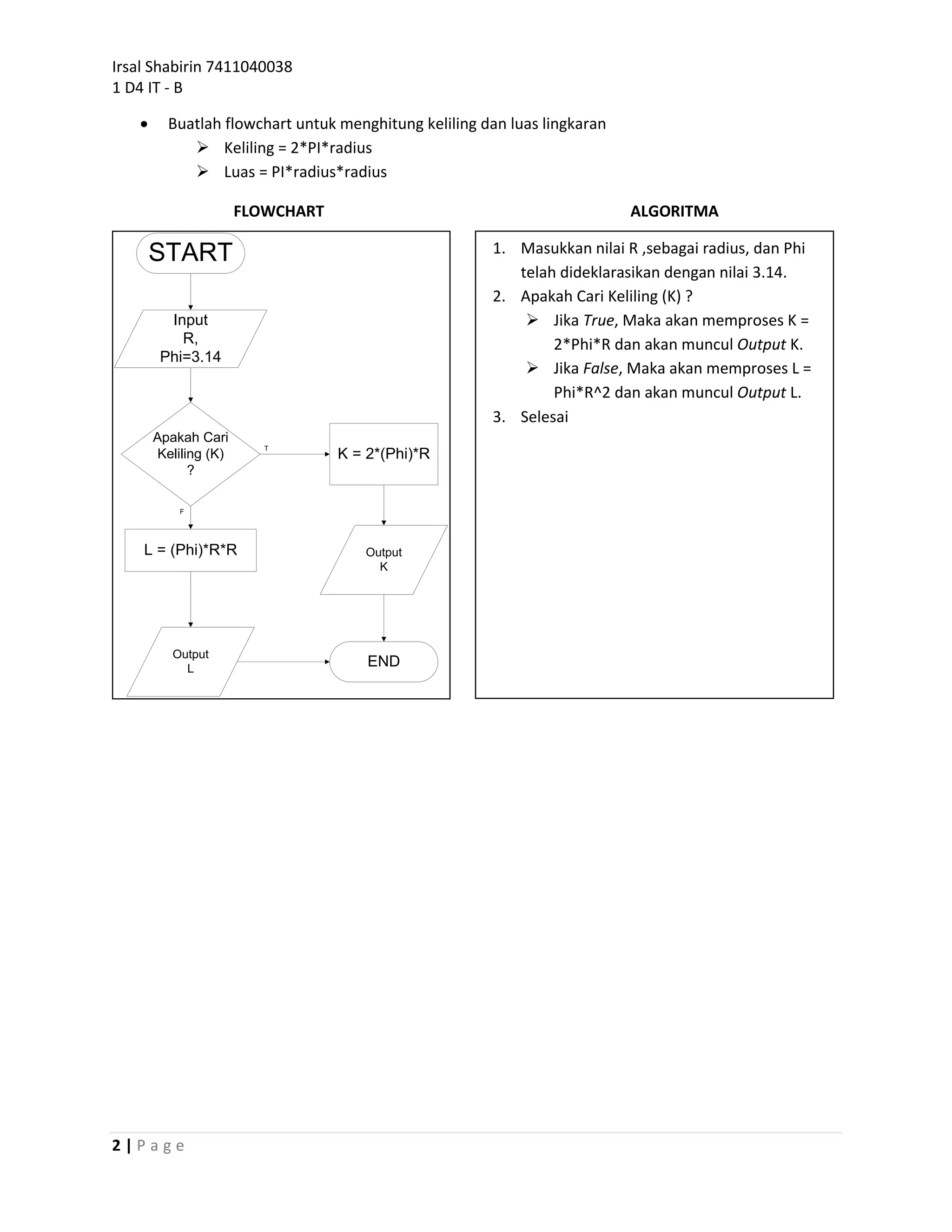 Lingkaran, konversi suhu, bilangan ganjil, diskriminan | PDF