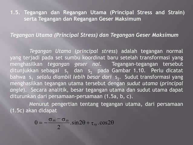 Lingkaran Mohr utk tegangan | PPTX