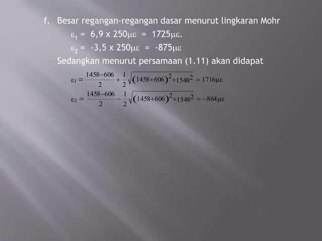 Lingkaran Mohr utk tegangan | PPTX