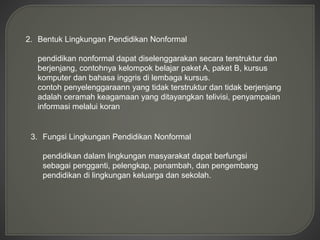 Lingkungan pendidikan | PPT