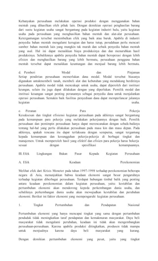 Lingkungan yang mempengaruhi kegiatan dunia usaha | DOCX