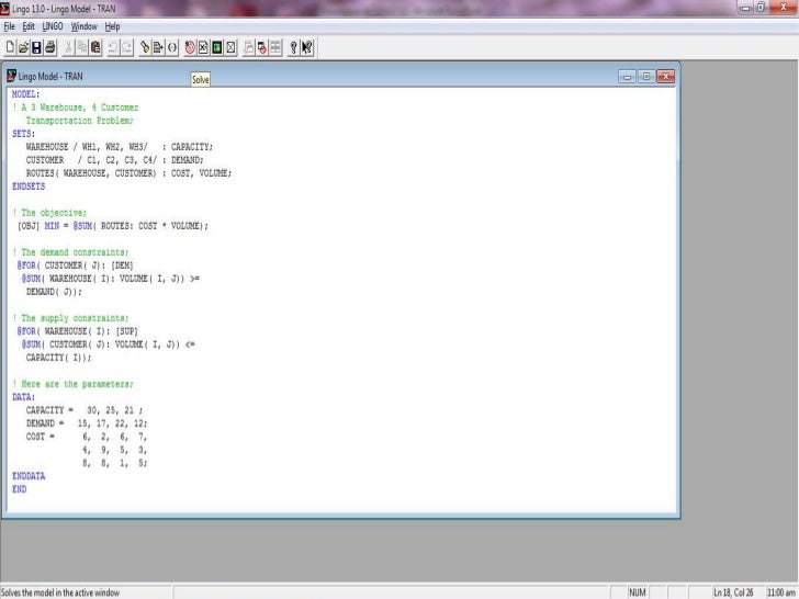LINGO 13 & LINDO API Software