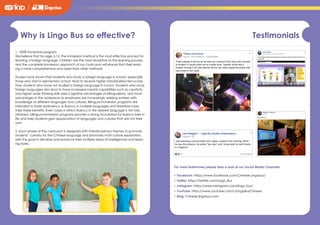 Introduction of Lingo Bus and the next step to learn a language. | PDF
