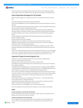 ESSENTIALS FOR TEF CANADA EXAM PREPARATION | PDF