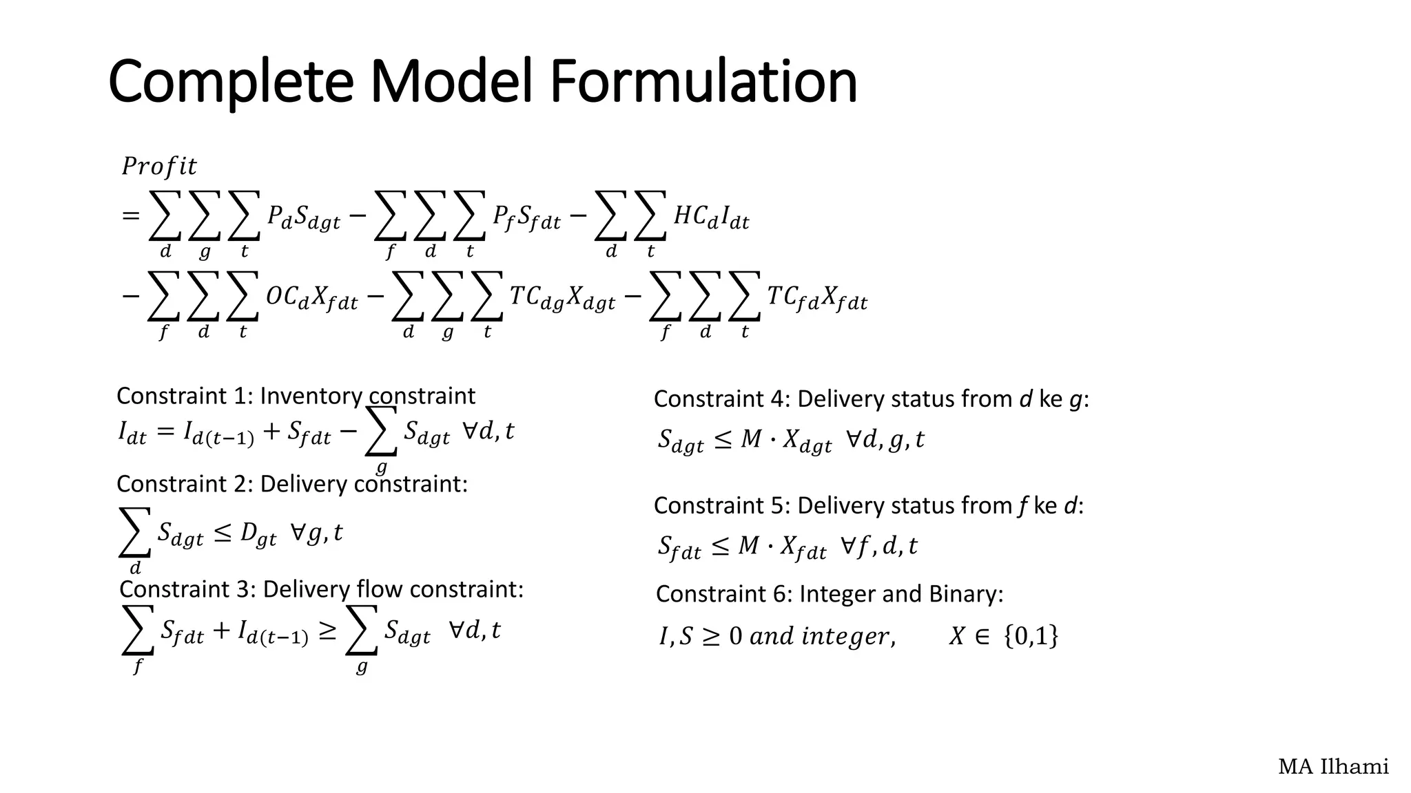 Lingo tutorial 2 - Distribution Problem | PPTX