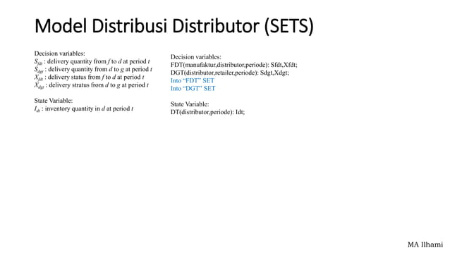 Lingo tutorial 2 - Distribution Problem | PPT