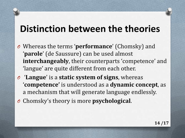 Competence and Performance | PPTX