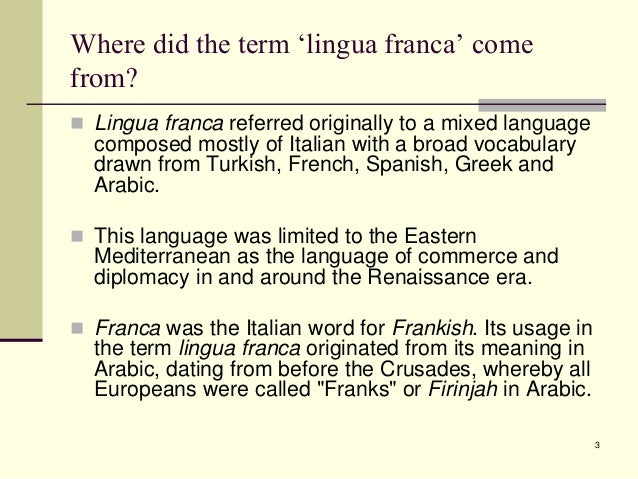 Lingua franca