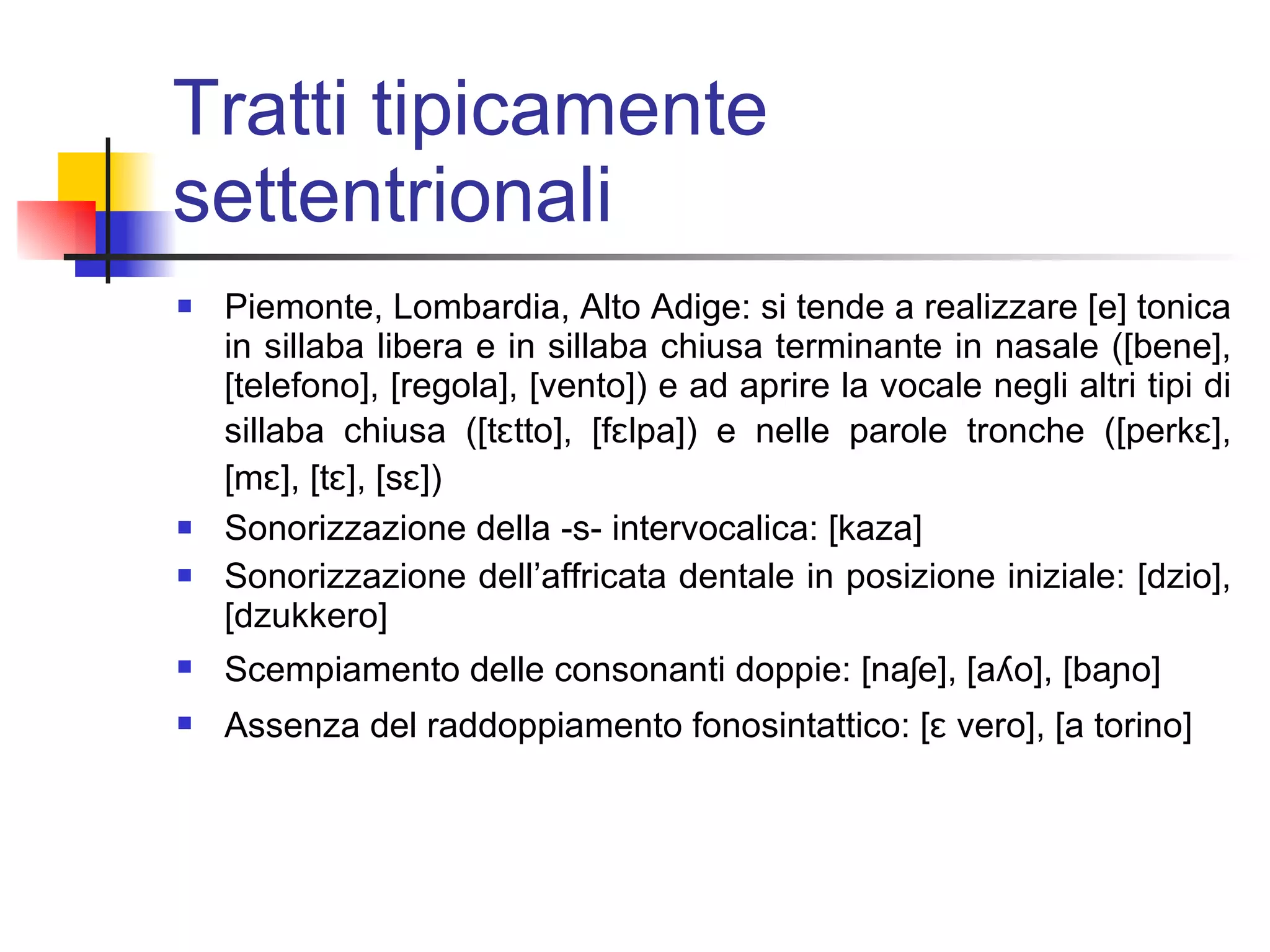 Lingua, dialetti, italiani regionali | PPT