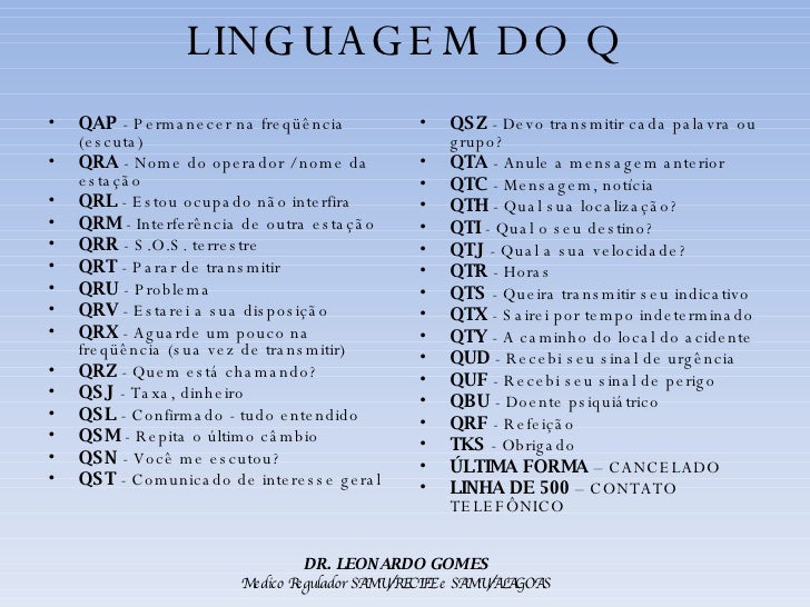 Linguagem Do Q Aula Dr[1]. Leonardo Samu Recife