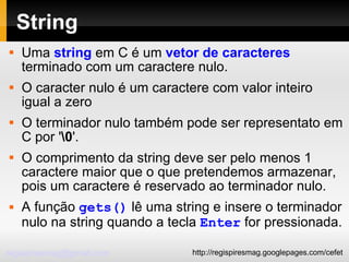Linguagem C 02 String | ODP