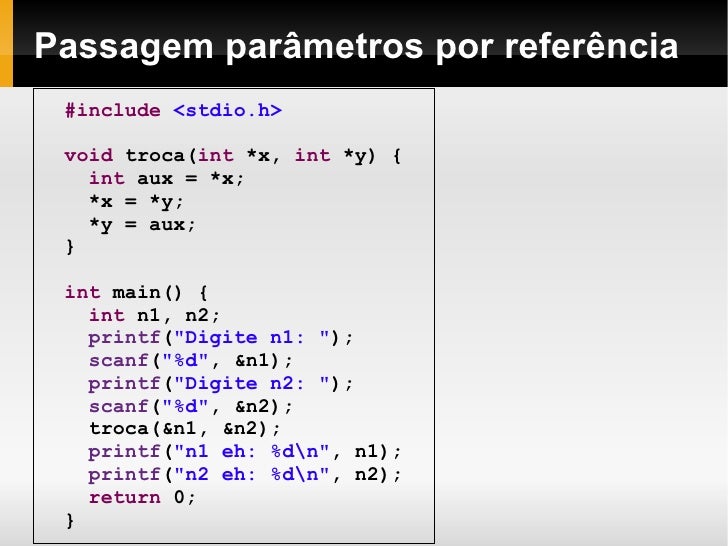 Linguagem C 09 Ponteiros