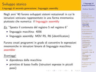 Linguaggidiprogrammazione | PPT