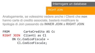Linguaggio SQL: join tra tabelle | PPTX