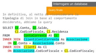 Linguaggio SQL: join tra tabelle | PPTX