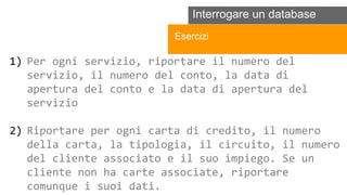 Linguaggio SQL: join tra tabelle | PPTX