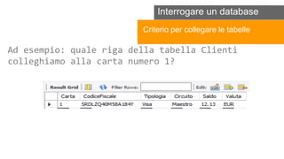 Linguaggio SQL: join tra tabelle | PPTX