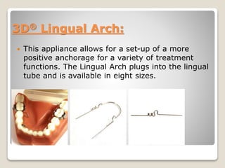 Lingual arch space maintainer | PPTX
