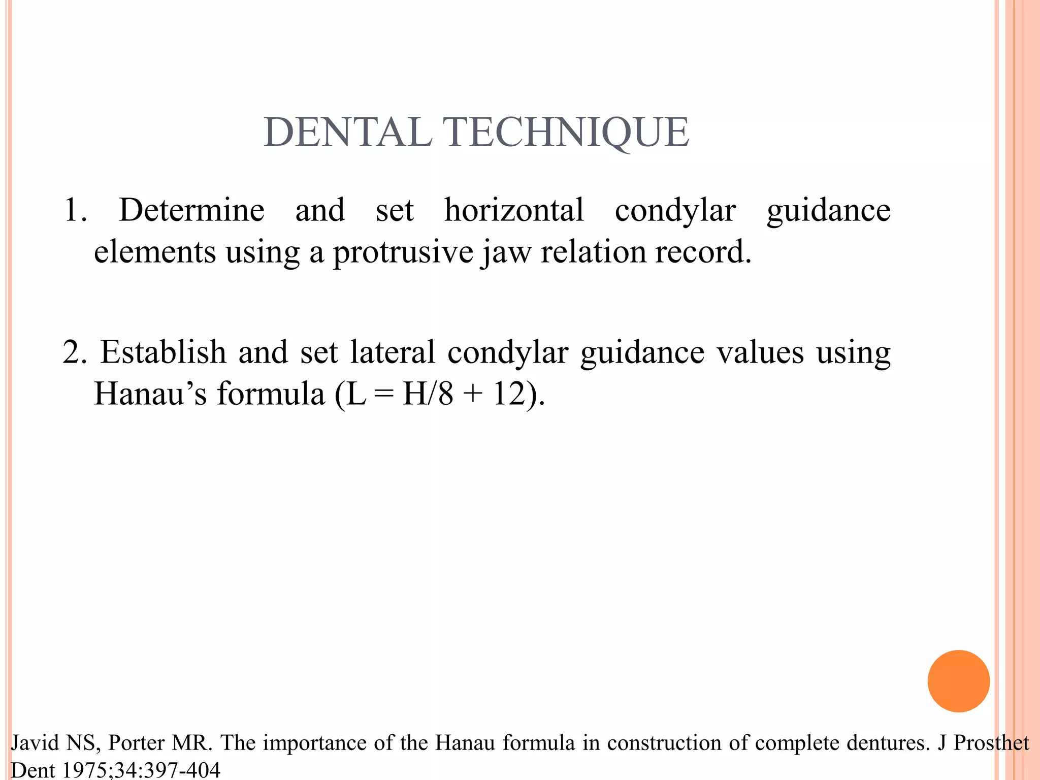 Lingualised occlusion revisited | PPTX