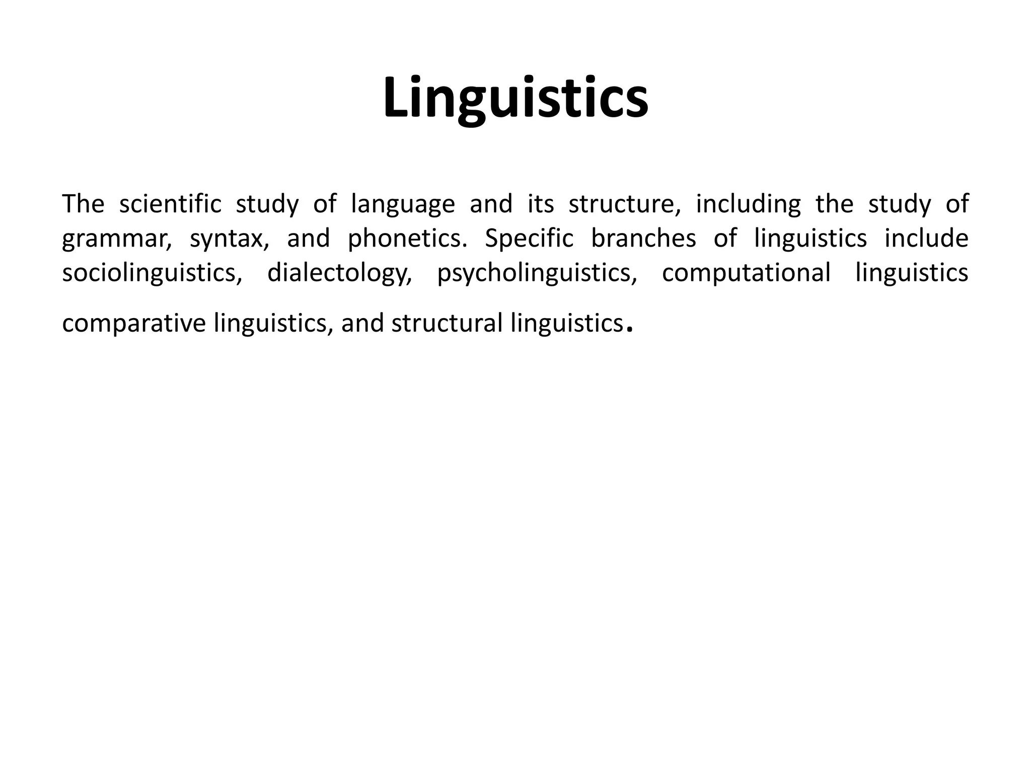 Linguistic | PPT